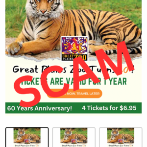 Zoo Targeted by Ticket Scam | Sioux Falls, SD | Great Plains Zoo