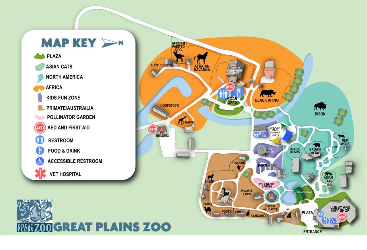Zoo Map | Sioux Falls, SD | Great Plains Zoo & Delbridge Museum of ...