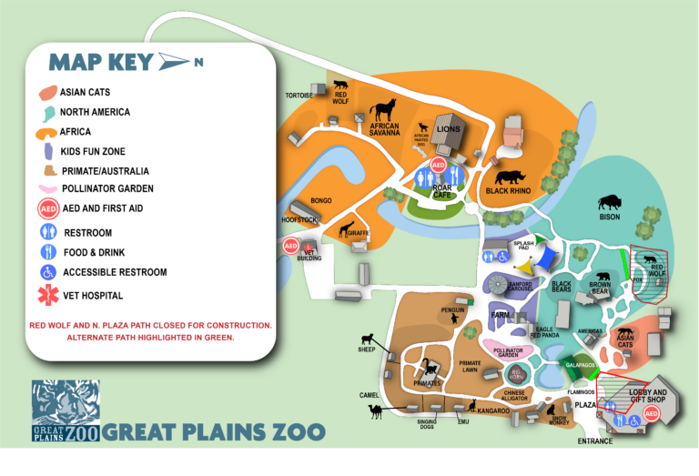 Zoo Map | Sioux Falls, SD | Great Plains Zoo